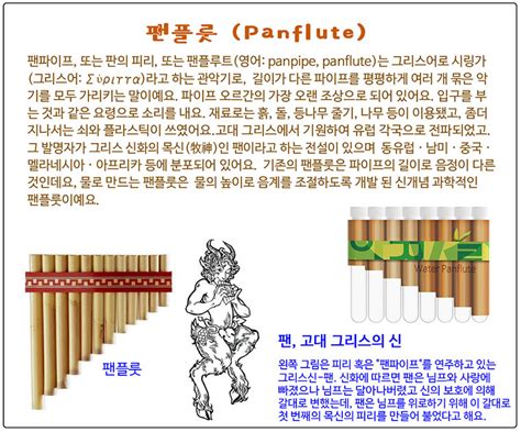 뉴 물로 만드는 팬플룻1인용5인용