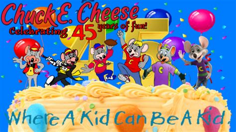 Another Chuck E Cheese 45th Anniversary Art Work By Coolteon2000 On