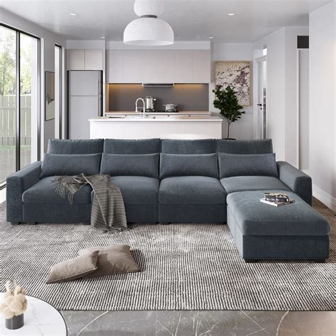 Deep Seat Down Feather Filled Modular Upholstered Sectional Sofa Couch For Sale Mesa Az