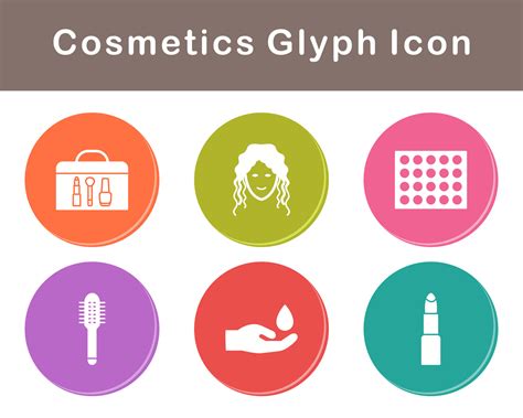Cosmetics Vector Icon Set 21505462 Vector Art At Vecteezy