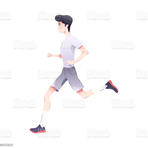스포츠 신체 활동 벡터 일러스트레이션에 종사하는 남자 캐릭터 가냘픈에 대한 스톡 벡터 아트 및 기타 이미지 가냘픈 개념 건강한 생활방식 Istock