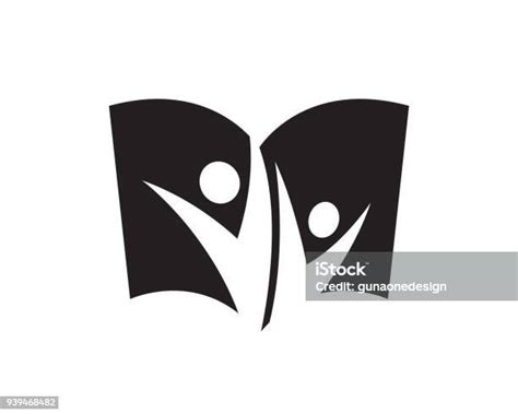 사람과 책 템플릿 디자인 벡터 상징 디자인 개념 크리에이 티브 기호 아이콘 교육에 대한 스톡 벡터 아트 및 기타 이미지 교육 도서관 테크놀로지 Istock