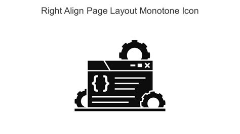 Right Align Page Layout Monotone Icon In Powerpoint Pptx Png And