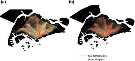 A Comparison Of The Spatial Distribution Of Origindestinationod