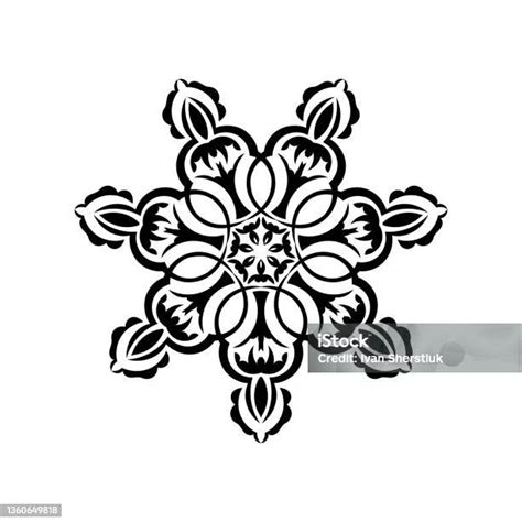 만다라 원형 장식 로고 인쇄 물 및 엽서에 적합합니다 벡터 일러스트레이션 0명에 대한 스톡 벡터 아트 및 기타 이미지 0명 꽃 식물 문신 Istock