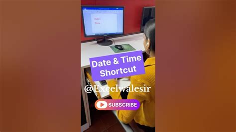 Insert Date And Time Using Shortcut Key In Ms Word Excelwalesir Computertricks Mswordtips
