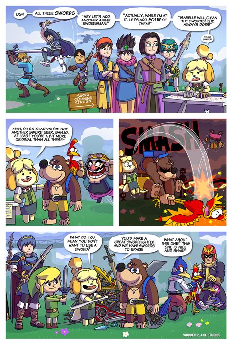 Super Smash Bros Page Wooden Plank Studios