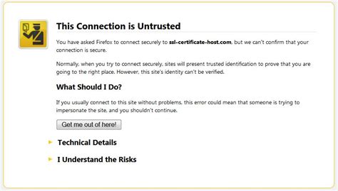 Why Do I Get Common Name Mismatch Error In My Browser SSL