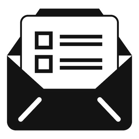 Premium Vector Mail Election Icon Simple Vector Democracy Vote Poll