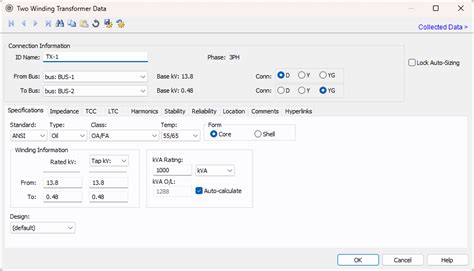 Entering Transformer Data