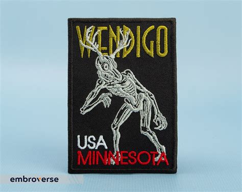 Wendigo Patch Mystic Evil Spirit Minnesota Usa Reisepatches