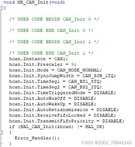 Hal库 Stm32f103 Can通信配置（含代码）stm32f103 Can Hal Csdn博客