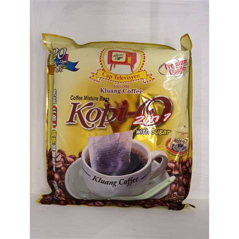 Kluang Coffee Cap Televisyen Kopi O Kosong 居鑾無糖咖啡烏 Kluang Coffee