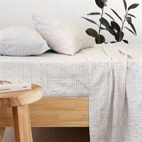 Bambury Bowie Flannelette Sheet Set Size Double Big W