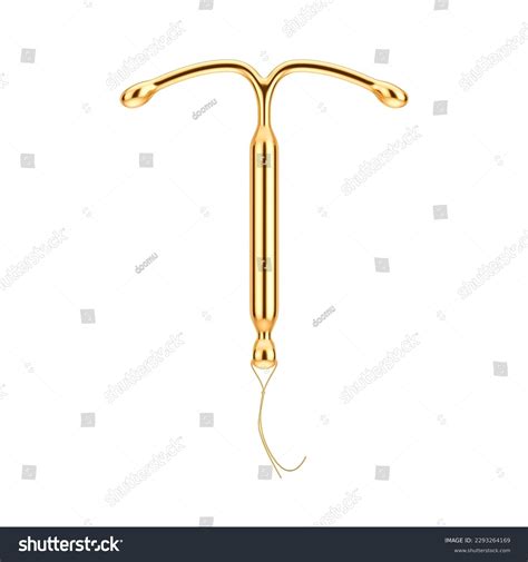 Birth Control Concept Golden T Shape Stock Illustration 2293264169