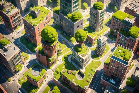 Premium Ai Image Image Of Ariel City View