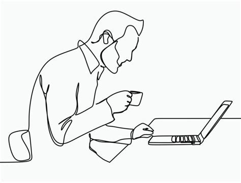 мужчина рисунок одной линией Рисунок Мужчины Рисунок карандашом