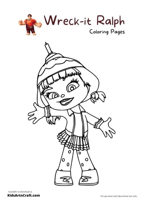 Wreck It Ralph Coloring Sheets Printable