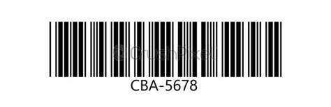 Linear Vector Bar Code Template Barcode Pattern Stock Vector 5142919