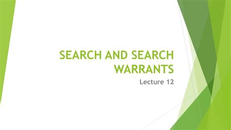 Lesson12 Search And Search Warrantspptx