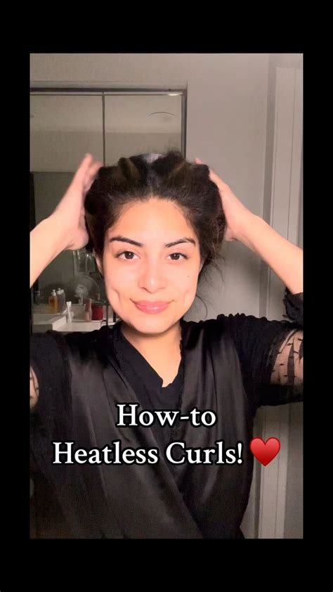 How To Wrap Your Hair Around The Kitsch Satin Heatless Curl Rod In 2024 Heatless Curls