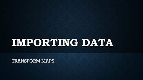 How To Import Data Into Servicenow Importing Data Using Transform Maps Youtube