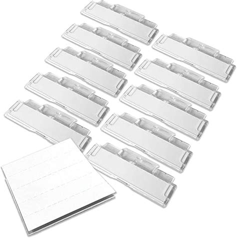 50 Suspension File Tabs And Inserts Clear Plastic Filing Cabinet Tab