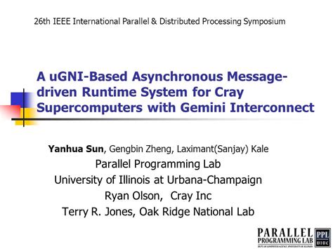 A UGNI Based Asynchronous Message Driven Runtime System For Cray Supercomputers With Gemini