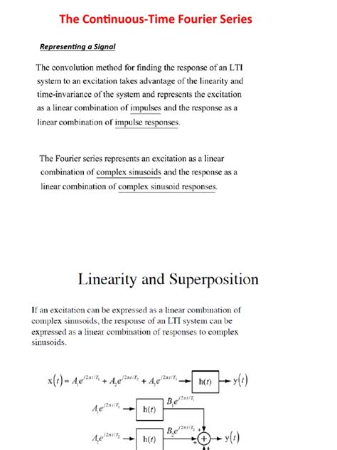 Continuous Time Fourier Series Pdf Fourier Series Fourier Transform