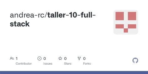 Github Andrea Rctaller 10 Full Stack