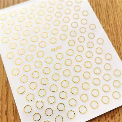 Badu Bg 3d геометрични стикери за нокти Златен триъгълник Квадрат кръгла форма на сърце