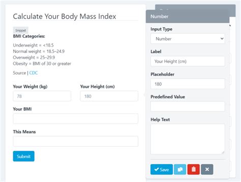 How To Create Calculation Forms BMI Calculator With Math Formulas Easy Forms Support