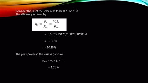 Solar Cell Characteristics Pptx