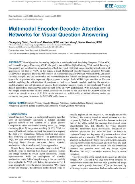 pdf multimodal encoder decoder attention networks for visual question answering