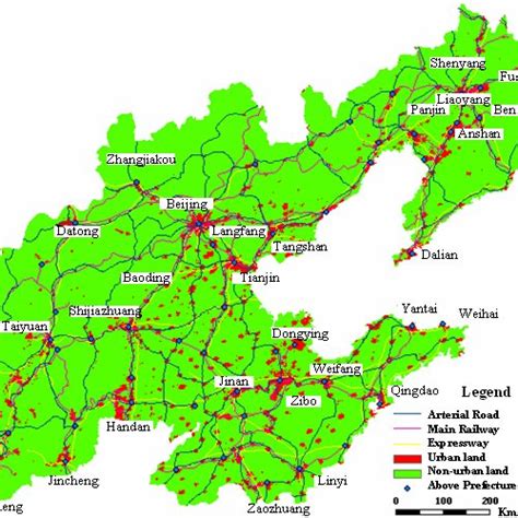 Urban Pattern In The Study Area 1992 1998 Download Scientific Diagram