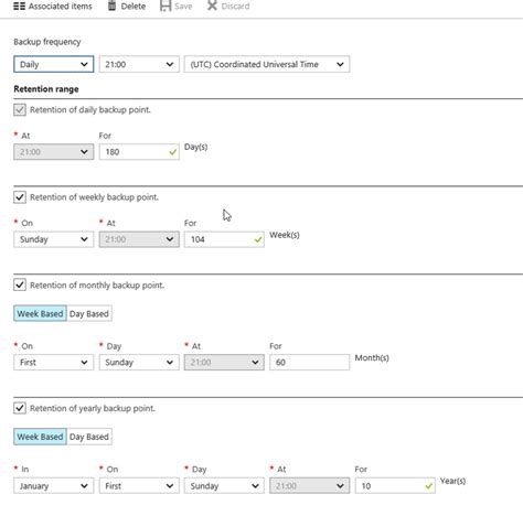 Solved Azure Backup Recovery Point Objective Recovery Time Objective