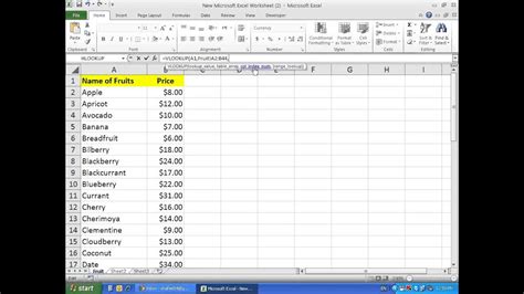 How To Use Vlookup In Excel 2010 Youtube