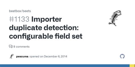 Importer Duplicate Detection Configurable Field Set Issue Beetbox Beets GitHub