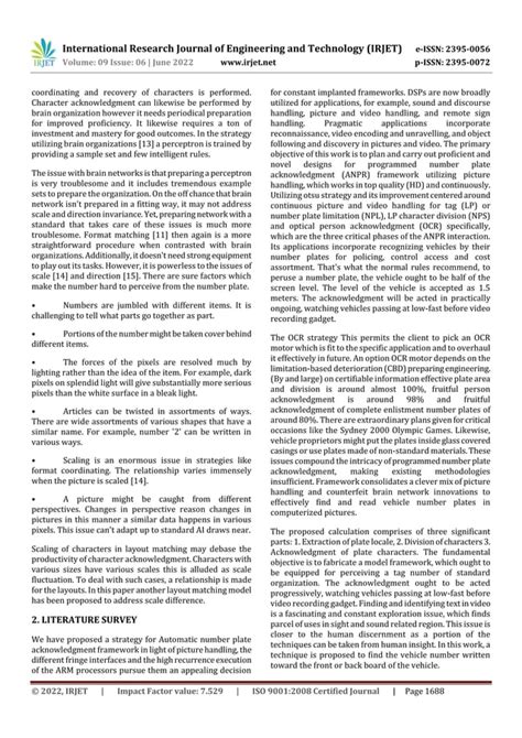 Automated Generation For Number Plate Detection And Recognition Pdf