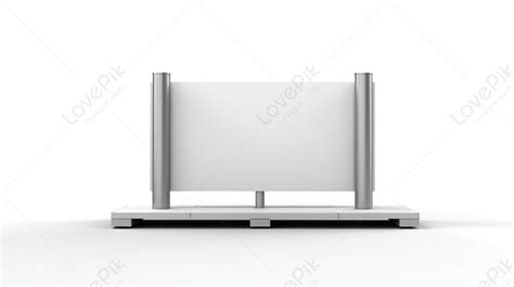 Lcd Tv용 빈 디스플레이 스탠드의 격리된 흰색 배경 3d 렌더링 Lcd Tv용 빈 디스플레이 스탠드의 격리된 흰색 배경 3d 렌더링 사진 Lcd Tv용 빈 디스플레이