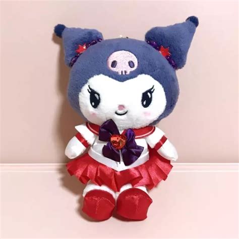 Sailor Moon Eternal X Sanrio Kuromi Sailor Mars Plush Toy Doll Mascot Japan New Eur