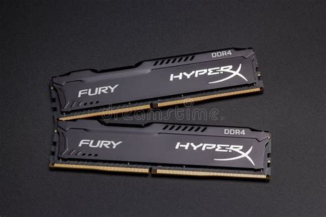 Random Access Memory Ram Hyperx Fury Ddr4 Editorial Photo Image Of