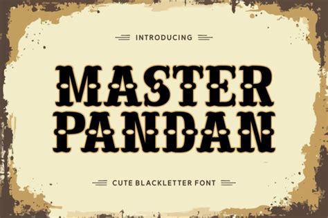 Master Pandan Font Free Font