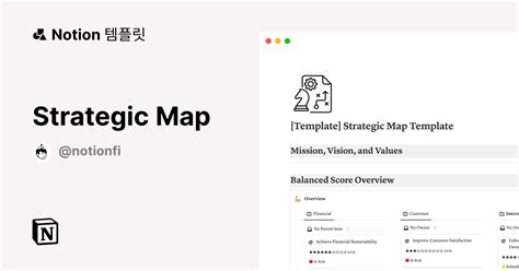 Strategic Map 템플릿 제작자 Jair Notion 노션 마켓플레이스