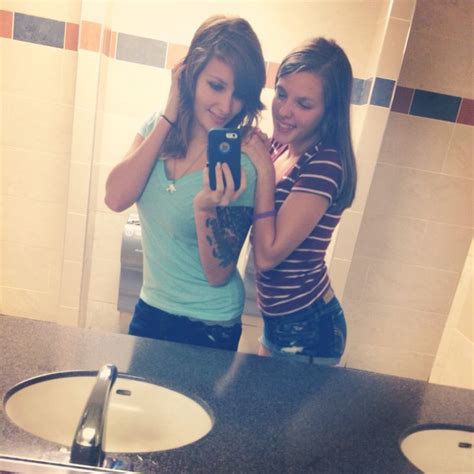 Sister Mirror Selfie Selfie Sisters