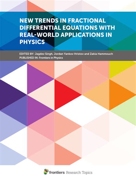 Pdf New Trends In Fractional Differential Equations With Real World Applications In Physics