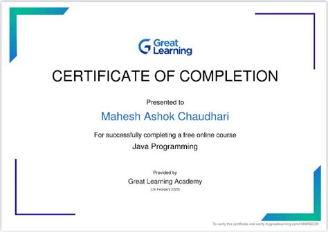 Mahesh Chaudhari On Linkedin Greatlearningacademy Javaprogramming Java