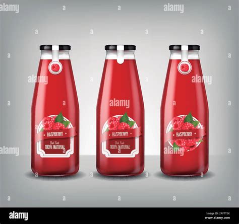 Raspberry Juice Stock Vector Images Alamy