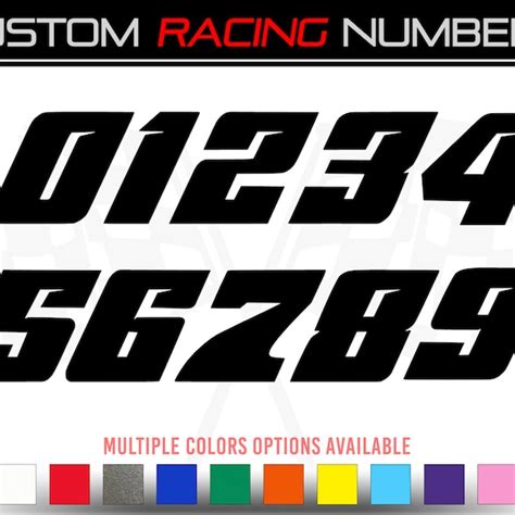 Rc Racing Numbers Etsy