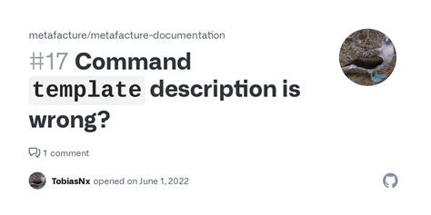 Command `template` Description Is Wrong · Issue 17 · Metafacturemetafacture Documentation